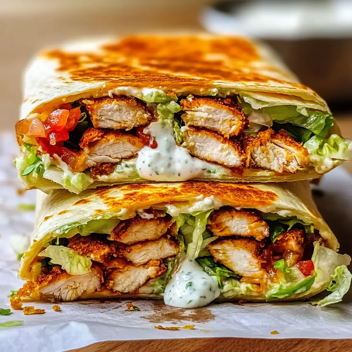 Healthy Chicken Crunch Wrap: A Crispy Delight for All!